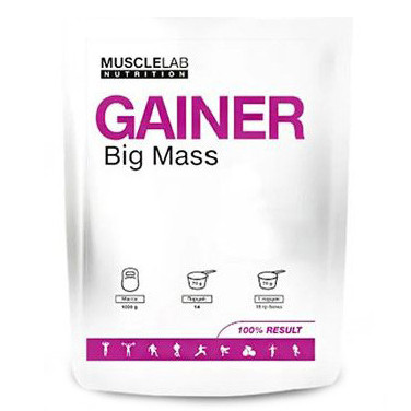 MUSCLELAB, Big Mass Gainer, 1000 г (14 порций) купить в интернет ...