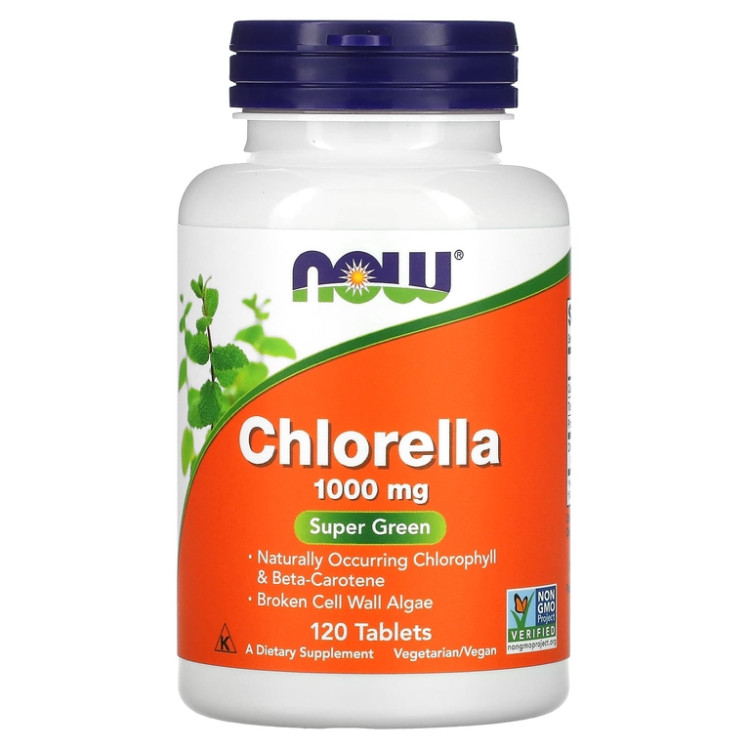 NOW, Chlorella 1000 мг купить в интернет-магазине Slon PP Екатеринбург