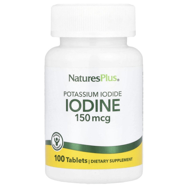 Natures Plus, Potassium Iodine 150 мг, 100 табл (100 порций) купить в ...